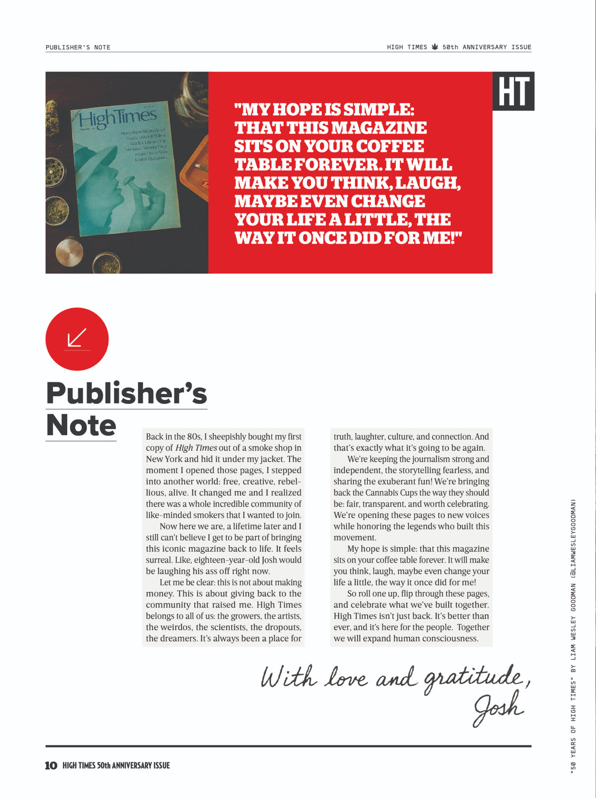 High Times Magazine - 50th Anniversary Issue – High Times Shop